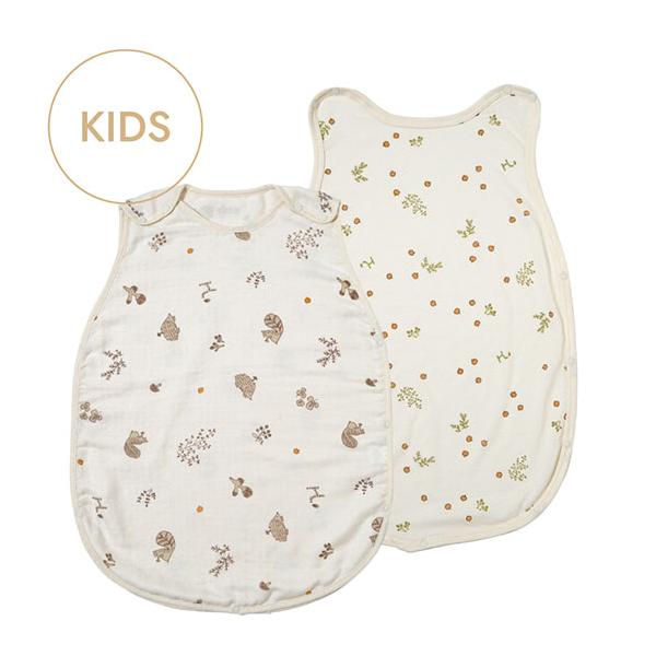 パッとつけ替えて、もっと涼しく！さらふわコットンテンセルのスリーパーにプラスで背中メッシュパーツがつきました。・肩、両脇、股下にスナップボタンを採用。着脱やオムツ替えも楽々・おなかは冷やさず、背中は涼しく。季節の変化（気温）に対応し、背中パ...