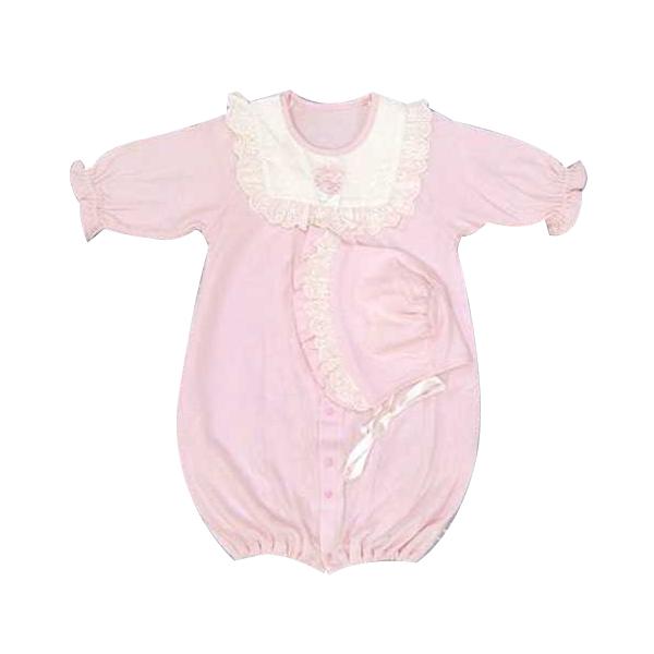 ドレス・カバーオールの2通りで着用できます。メーカー：フーセンウサギ、ハニーポエムタイプ　：カバーオール、ドレスオール、ベビードレス　　　　　セレモニードレス、お宮参り、帽子付き、フードセットサイズ　：50cm〜60cm素材　　：綿100%...