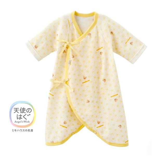 二枚層でふんわりニットガーゼ素材のコンビ肌着です。赤ちゃんの健やかな成長を願う意味を込めて、すくすくと真っすぐ育つ「麻の葉」を図案化した伝統的な柄をアレンジしました。・やさしく心地よい肌触りのふんわりやわらかな肌着・安心の日本製 ・保温のた...