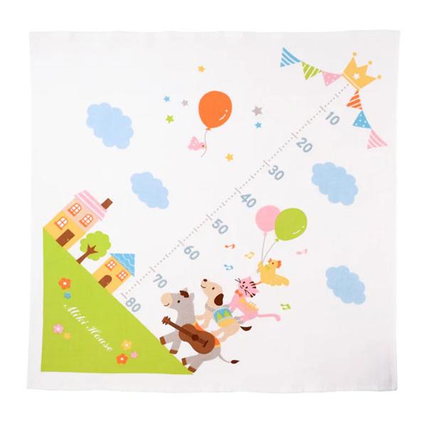 肌触りが優しいガーゼバスタオルです。人気のバスタオルに身長計のモチーフをプリントしました。赤ちゃんをバスタオルの上に寝かせて、かわいい写真を撮って成長記録を楽しめます。出産準備や贈物におすすめです。・デリケートな赤ちゃんの体を拭くのに便利・...