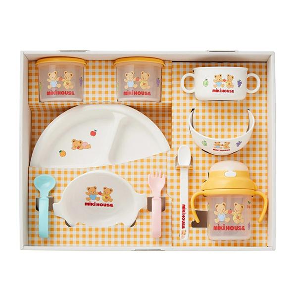 はじめての離乳食に便利なテーブルウェアセット(食器セット)です。出産お祝いやプレゼントにおすすめ。離乳食の初期から自分で食べられるようになるまで長くお使いいただけます。【セット内容】10点・スープマグ・ランチボウル・ライスボウル・スプーン、...