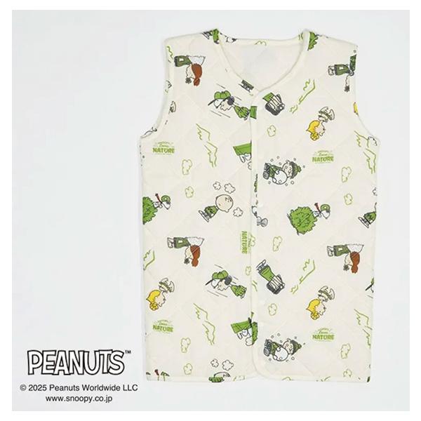 スヌーピーと仲間たちが、ナチュラルな優しいカラーでかわいらしく描かれています。【中わた入りの2WAYスリーパー】ふっくら柔らかな中わた入りのスリーパー。ロンパース、スリーパーの2通りの使い方ができて便利。1年中お使いいただけます。【洗濯機で...