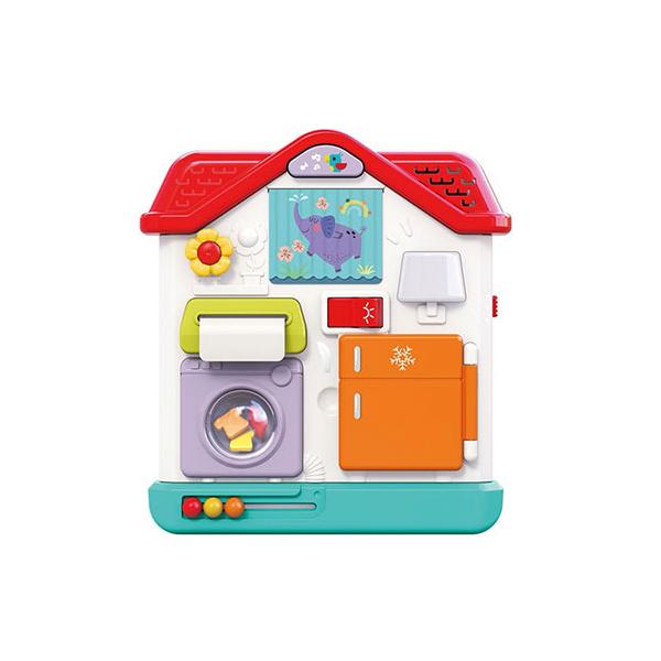 くるくるぺらりポチッパカッ！てあそびいっぱいのしかけおもちゃ洗濯機をくるくる、ライトのスイッチをぽちっ、テッィシュをシュッ！赤ちゃんが楽しくて仕方なくなるしかけいっぱいのてあそびハウス。しかけと一緒にたのしいサウンドが鳴ります。9種類の子ど...