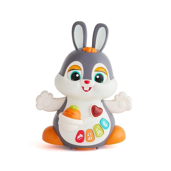 ★ご注意★こちらの商品はラッピング不可となります。システム上、ラッピング希望が出来ますがご対応できません。目をパチパチさせながら自由自在に走り回るうさちゃんを追いかけよう！頭の上のボタンを押すとスタート、耳を後ろに倒すとバックします。カラフ...