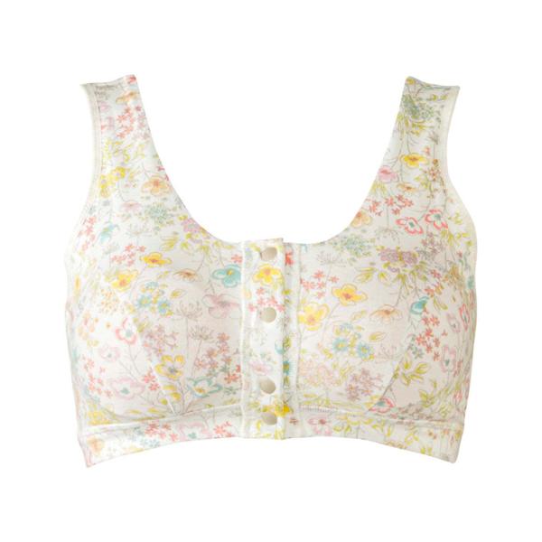 【出産後すぐに使える授乳ブラ】ラウンドタイプ・前あきタイプ・ノンワイヤータイプ・縫い目が肌にあたりにくい縫製のブラジャーです。・前肩と前脇に伸縮性のある裏打ちを内蔵し、バストをつつみこむようにささえる構造になっています。・パッド受け有り。通...