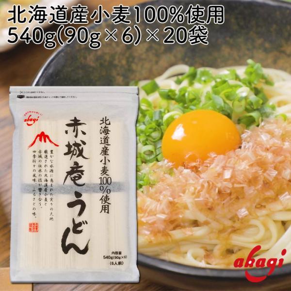 乾麺　うどん　540g(90g×6)×20袋入り北海道産小麦100％使用　国内製造