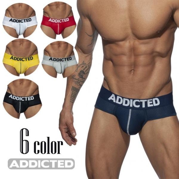 ◆ADDICTED◆スポーツメッシュボトムブリーフ ◆XS/S/M/L/XL（日本サイズより異なる）男性セクシー下着　プレゼントプッシュアップ付きのブリーフ80％ポリアミド、10％エラスタン、5％ポリエステル、5％ビスコース非常に快適なメッ...