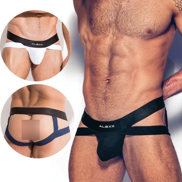 ブランド：ALEXX UNDERWEAR産地：コロンビア、素材：アメリカ合衆国新しく洗練されたデザインで利用できるようになったALEXXBite Jockstrap Blackは、すぐに頭を回転させる準備ができています。 3つのなめらかな色...