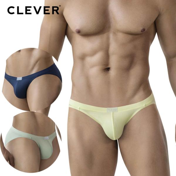 【CLEVER メッシュ超軽量ブリーフ】驚くほど軽く、爽やかな履き心地を実現するCLEVERのメッシュブリーフ。  通気性に優れた極薄素材を使用し、汗ばむ季節も快適に着用できます。  ライトグリーン、ライトイエロー、ネイビーの3色展開で、シ...