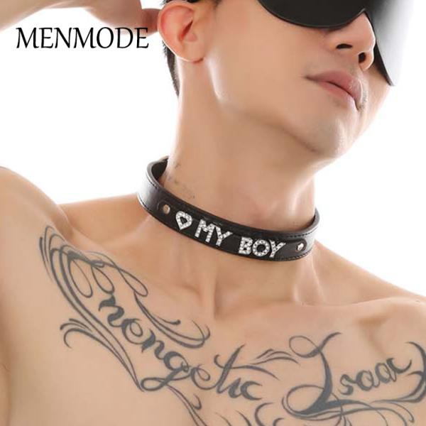 ブランド：MENMDOE素材：ポリエステル90 %、エラ% 10 % サイズ：ウエストCMFREE フリーサイズ商品説明：ユニークなデザイン、新しい感覚が興奮をもたらします。メンズネックチェーンSM用品フェイクレザー素材長さ調節可能ラインス...