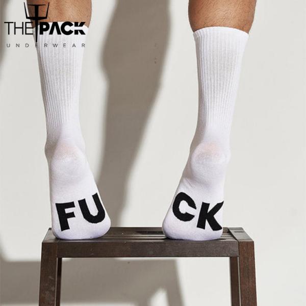 ◆ブランド：ThePack◆ソックス◆自然に通気性のあるメッシュと汗を発散させる糸が、足を涼しくドライに保ちます。内側のグリップが滑り落ちを防ぎます。右足裏には「FU」、左足裏には「CK」と書かれています。ユニバーサルサイズ誕生日プレゼント...