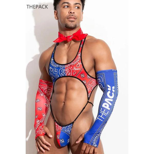 ◆ブランド：ThePack大胆なペイズリー柄が際立つ、大胆な自信を漂わせるシルエットで注目を集めましょう。袖を合わせたデザインはシームレスでスタイリッシュな印象を与え、上半身全体に完璧にフィットします。ショーツやオールオーバープリントの下着...