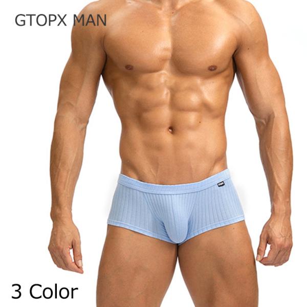 ブランド：GTOPX説明：王道ボクサー 前カップ大きくタイプ、技量は、より快適で通気性のあるリブテクノロジーとモーダルファブリックを採用しています。サラッとした肌触りの良い生地、前部のホールド感が気持ち良い履き心地です。局部をスマートにサポ...