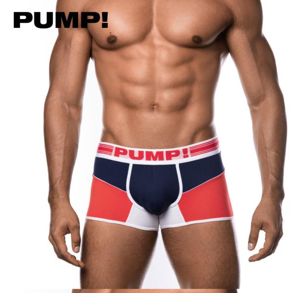 ◆ブランド：正規品PUMP！/ポンプ！ ◆ウエストサイズcm：S71-76、M76-81、L81-86 XL86-91◆原産国：コロンビア産素材: 78% ポリアミド、22% エラスタン◆商品説明：タイトフィットのネイビーブルーのボクサーパ...