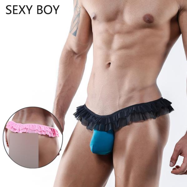 ブランド：SEXY BOY産地：コロンビア、素材：78.45％ポリアミド-21.55％スパンデックスレースベルトが優雅なバレエダンスを演出します。サラッとした肌触りの良い生地、前部のホールド感が気持ち良い履き心地ですしっかりお尻を刺激して、...