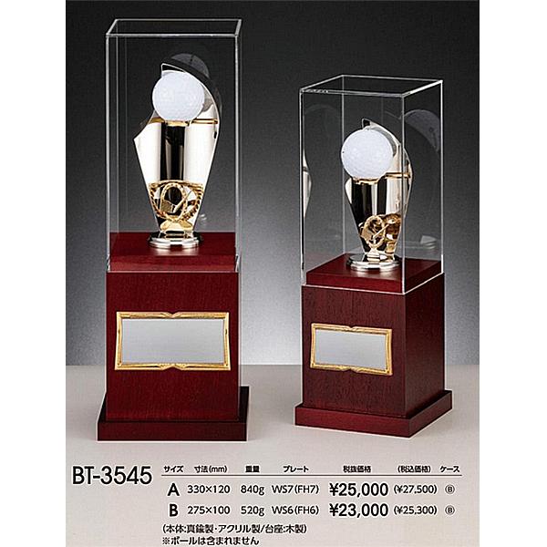 こちらの商品はA〜Bの２種類のサイズをご用意しております。【サイズ】BT3545A　サイズ330x120mm　重量約840g【材質】真鍮／５面アクリル※ゴルフボールは商品に含まれません【文字彫刻】●文字彫刻は、無料でさせて頂きます。●商品を...