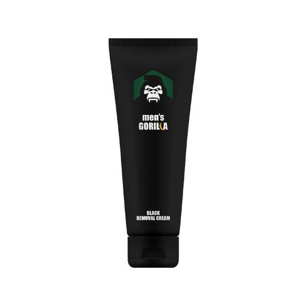 ・「薬用炭」入りで吸着力もUPした、「メンズゴリラ」の除毛クリームです・除毛クリーム独特のニオイ・痛みを抑え、黒い除毛クリームで塗り残ししません