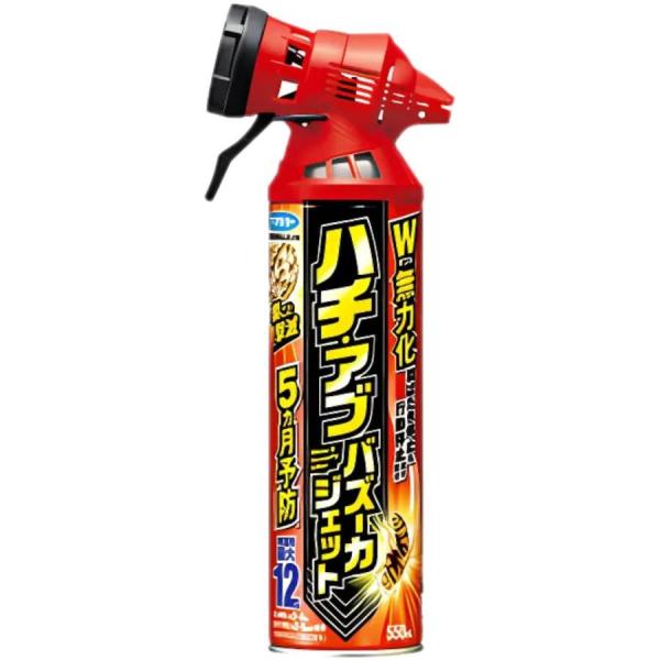 ・危険なハチの動きを封じて落とす。ダブル無力化処方で速効退治、羽ばたき防止＆行動停止成分配合でハチを退治します・巣作り防止効果5ヵ月※1、持続予防成分(ビフェントリン)配合でハチに巣を作らせません。(※1使用環境・条件により異なります)・持...