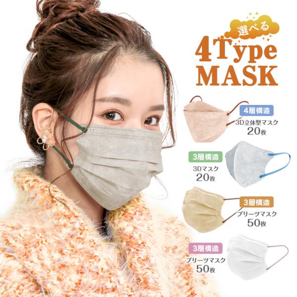 【商品内容】：不織布マスク【サイズ】：S/M/L【本体・フィルター素材】：ポリプロピレン【耳ひも素材】：ポリエチレン・ポリウレタン※海外輸入商品により、シワ/ダメージ等がついている場合がございます。※衛生用品のためご返品交換など一切お断り致...