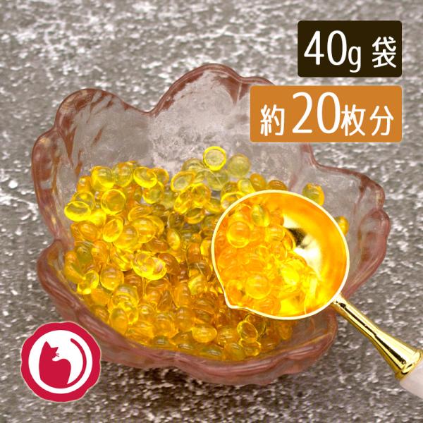 透明度が高く、こってり蜂蜜色のシーリングスタンプ用ワックスです。■内容量：40g（容器含まず）　25mmスタンプ約20枚分（2g約30粒使用）■サイズ（約）　袋：15x8cm※袋のサイズ・デザインは変更になる場合があります　ワックス：5mm...