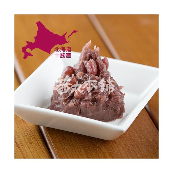 質と産地にこだわりながら、たっぷり使える粒あんです。十勝農協産を含む、北海道産小豆を使用し、ほくほくとした食感と、しっかりした甘さが特長です。砂糖控えめでも満足感のある上品な甘さに仕上げる茜丸の高い製造技術を活かし、どんなアレンジにも粒あん...