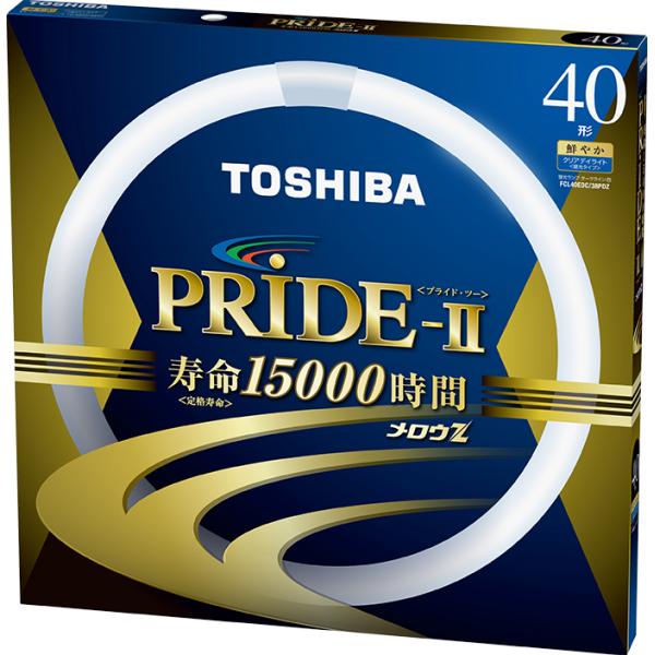 東芝　蛍光ランプ　環形　サ―クライン　即納可能メロウＺ　ＰＲＩＤＥ−II　３波長形蛍光ランプ〇 光源色　　　　　　　：　クリアデイライト　 　　　　　　　　　　　　（３波長形昼光タイプ）〇 口金　　　　　　　　：　G10q〇 質量　　　　　...
