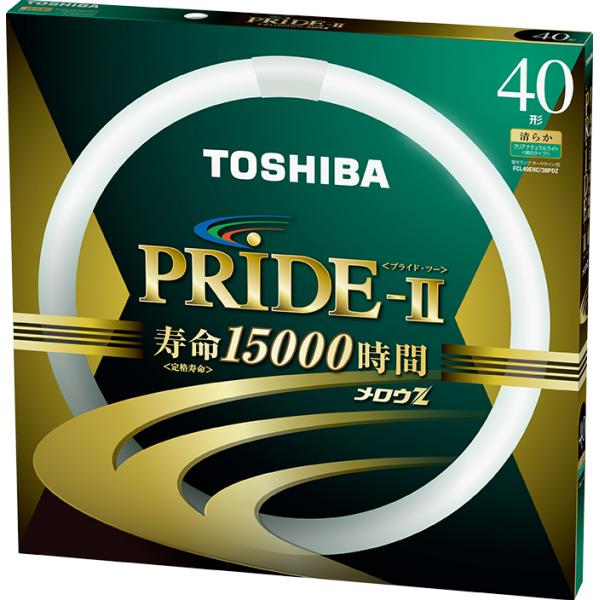 東芝　蛍光ランプ　環形　サ―クライン　即納可能メロウＺ　ＰＲＩＤＥ−II　３波長形蛍光ランプ〇 光源色　　　　　　　：　クリアナチュラルライト　 　　　　　　　　　　　　（３波長形昼白タイプ）〇 口金　　　　　　　　：　G10q〇 質量　　...