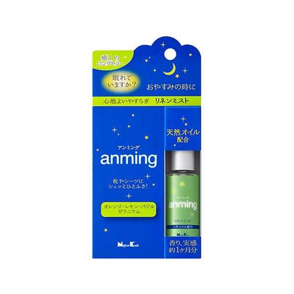 ●品名anming　リネンミスト　15ml●総重量（Gross Weight)約58g●内容量（Net Weight)15ml●サイズ高さ160mm×幅77mm×奥行25mm●製造元日本香堂　Nippon Kodo　日本製