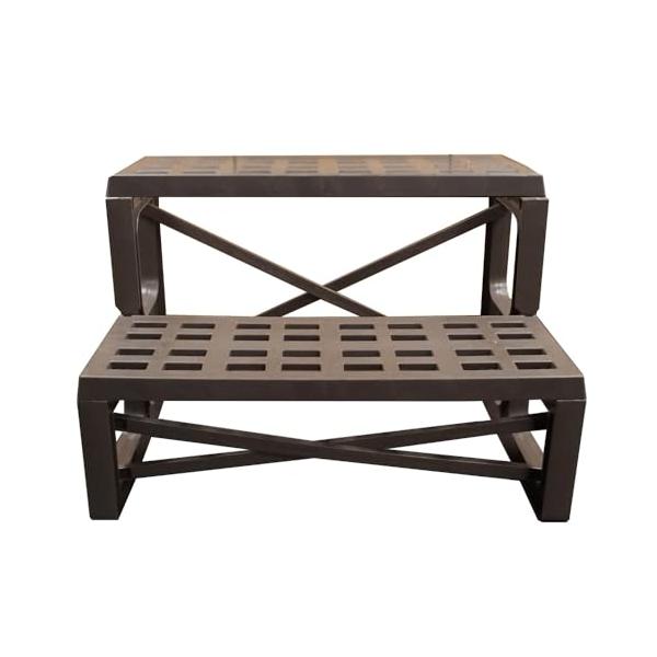 チョコ/600-2段/4573401046183・Color:チョコSize:600-2段・パッケージ個数:1・花や観葉植物をお洒落に飾るのに便利・庭や玄関先、ベランダなどに置いて華やかさを演出・この製品は、材料としてプラスチック製容器包装...