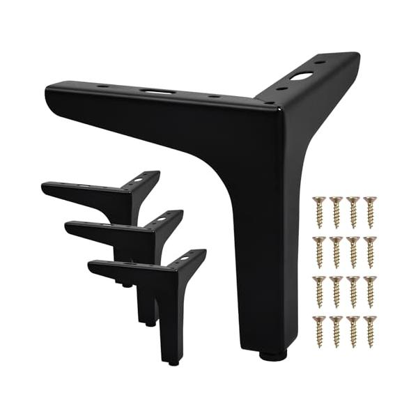 ブラック/13cm/301-20819・多用途?? 家具の交換脚はソファーだけでなく、キャビネット、テーブル、椅子、ベッド、テレビキャビネット、デスク、フットスツール、ソファ、ドレッサー、棚、本棚などの日常の家具にも適しています。・強力な耐...