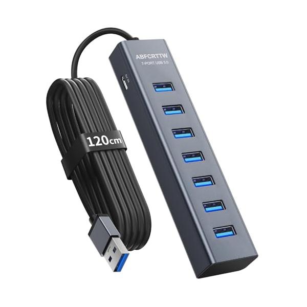 7 USB-Aシルバー/1.2m/HB437・Size:1.2mStyle:7 USB-A・??注意: このデバイスはデータ転送のみをサポートし、充電はサポートしません・7ポートアルミニウム製USBハブで快適な接続性を実現 高品質なアルミニ...