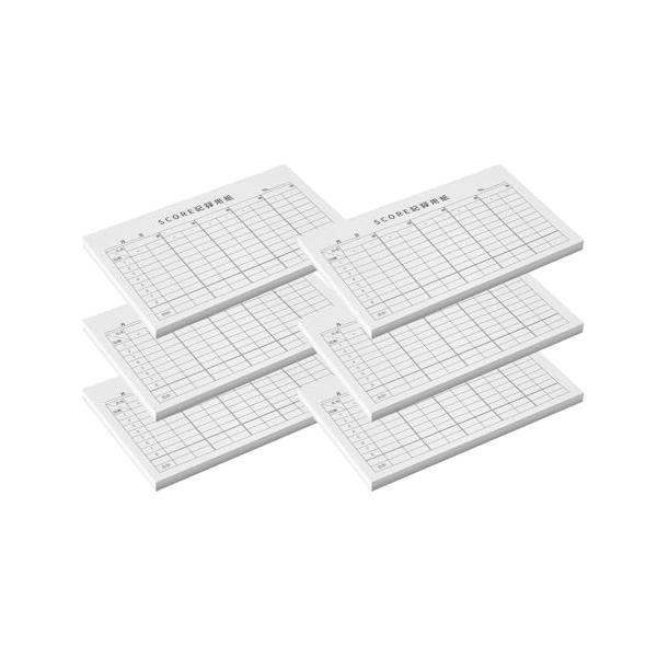 -/6冊セット/-・Size:6冊セット・麻雀スコア記録表重量 : 110 g / 冊、サイズ : 180 mm*105 mm*6.5 mm、一冊100枚綴り。・徳用セット麻雀に欠かないスコア記録表、5プレイヤー対応、徳用6冊セット、8段記...