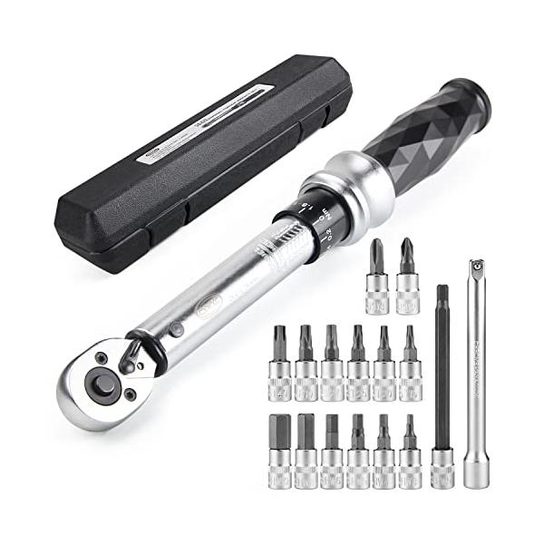 CX-210シルバー/-/-・ロック機能：設定トルクの変更しやすく、使用時にトルクのずれないトルクフィックス機能。・ラチェット機能：正ネジだけでなく逆ネジも測定可能なツーディレクショントルクレンチ。・ビット15本付属：ネジに合わせた最適のビ...