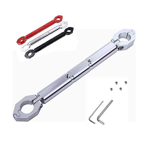 シルバー/-/-・Color:シルバー・パッケージ個数:1・商品詳細ハンドルブレース一式、2個ナット、2個レンチ、取り付けが簡単。 取り付け径：22mm、調整範囲：278mm〜332mm、重量：255ｇ、材質：高強度航空アルミ合金。・高品質...