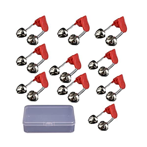 10p/with box/-・高品質- 釣り竿アラームは高品質のプラスチックと金属でできており、優れた職人技、絶妙なデザイン、耐久性と実用性を備えています。・製品サイズ- 釣り竿ダブルベルフィッシュバイトアラームのサイズは約1.6X1.6X...