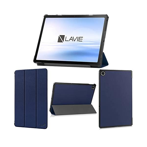 ダークブルー/-/tsl-nect1075eas-dbl・NEC LAVIE Tab T10 T1075/EAS PC-T1075EAS 10.61インチ タブレット 専用 ケース カバー スリムタイプ 。・wisersオリジナル設計品・ロ...