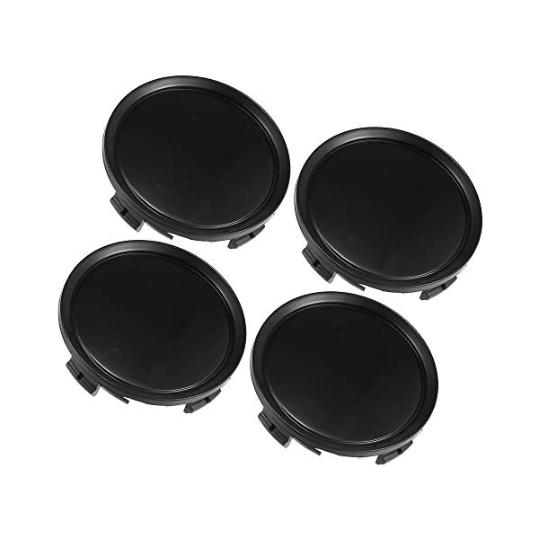 ブラック/75x18 mm/-・パッケージ個数:4・ABSホイールセンターハブキャップ4個。・車のホイールハブキャップステッカーの寿命を延ばす直接フィット、外径: 75 mm、内径: 62 mm、クリップからクリップへの直径: 73 mm、...