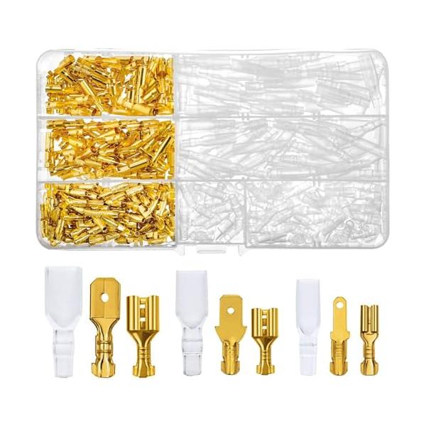 -/-/DH399・??優れた材質本製品高品質な真鍮製+ 絶縁スリーブ採用し、た優れた電気伝導性と耐久性がある圧着端子です。・??使いやすい1、端子と剥いた電線を用意する。2、電線を端子に差し込む。3、端子をペンチで強く挟む。4、圧着完了。...