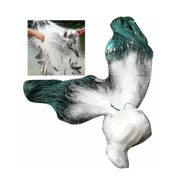 漁網の幅は0.8メートル、長さは25メートルです。・フィッシュネットは小さなグリッドで構成されており、グリッドの対角線は3.5cmで、幅約3cmの魚を釣ることができます。・漁網を使用するときは、漁網の線が非常に細いので注意が必要です。 適切...