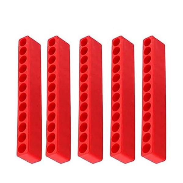 パッケージ個数:1・1.商品の詳細：セット内容：5個入り、サイズ：長さ93mm、高さ15mm、穴径6.35mm。・2.上質な素材：これらはより弾性の強いゴム状可撓性プラスチック製で、ドリルを強固に固定することができるが、ドリルの挿入や取り出...