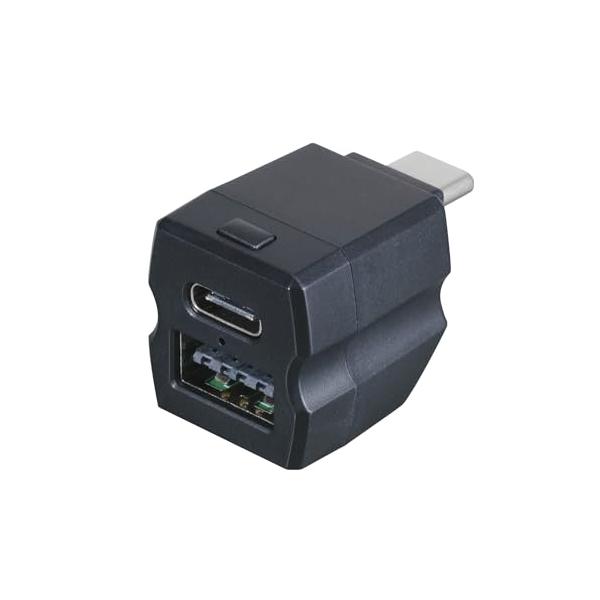USB-Cポート→USB-C+USB-A 10色イルミブラック/H25mm × W20mm × D40mm/F351・Style:USB-Cポート→USB-C+USB-A 10色イルミ・パッケージ個数:1・USB Type-Cポートの出力を...