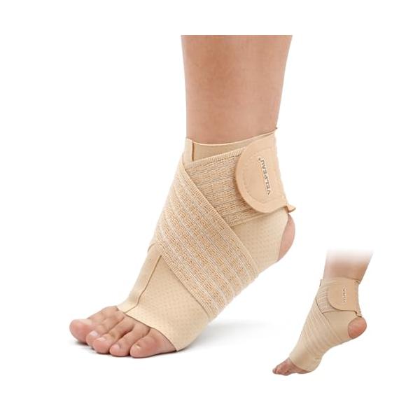 カーキ/Reg/VP1505B-Reg・Size:RegColor:カーキ・シームレス快適設計VELPEAU の足首サポーター 縫い目のないシームレス技術を採用した滑らかな肌触りで、長時間の着用でも擦れや刺激を防止。捻挫しやすい方、足首関節...