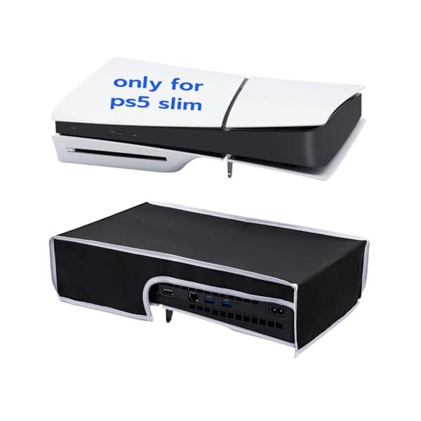 ブラックとホワイトのライン/-/MT-050195・Color:ブラックとホワイトのライン・パッケージ個数:1・対応機種：新型PS5 Slim通常版（UHD）とデジタル版（立位）用に特別に設計され防塵カバー。本商品は、PS52023旧型/P...