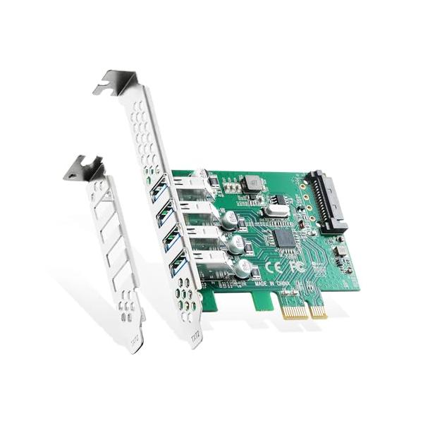 クラシック-/4 TYPE-A/Binardat PCIE-4USB3-W1011・Size:4 TYPE-A・4ポートこのUSBカードは4つのType-Aポートを持ち、USB3.0データ転送を最大5Gbpsまでサポートし、USB2.0とU...
