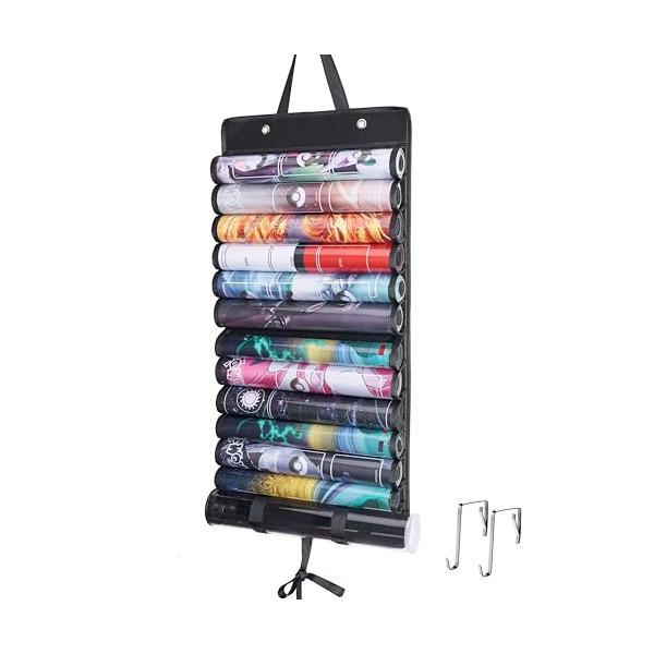 12収納口付きレッドメタリック/-/12収納口・Style:12収納口付き・最適化されたプレイマット収納袋このプレイマットホルダーは、標準サイズのMTG・TCGプレイマット用に12スロット、チューブ収納用のマジックテープストラップを備えてい...