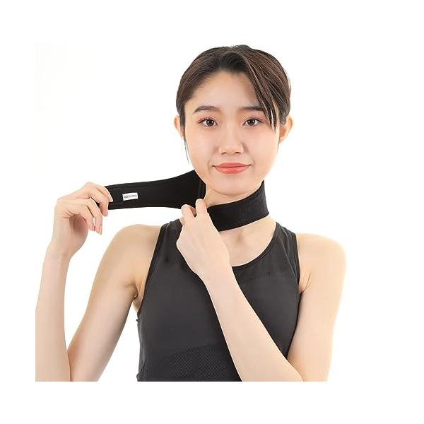 ブラック/ワンサイズ/-・Color:ブラック・パッケージ個数:1・程良い硬さのボーンが首後ろに内臓してある首用サポーター。マジックで簡単に脱着でき軽量で楽冬場はネックウォーマー代わりとしての防寒効果も。・ソフトな素材で心地良い装着感。薄型...