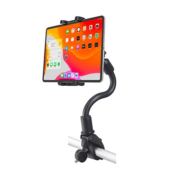 対応機種 このこの室内バイクハンドルバーマウントは伸縮幅サイズが12?25cmで、 すべての4?11インチのデバイスに適合します。対応タブレット：iPad Pro 9.7 / 10.5 / 11 インチ、iPad Air 2、Air 3、A...