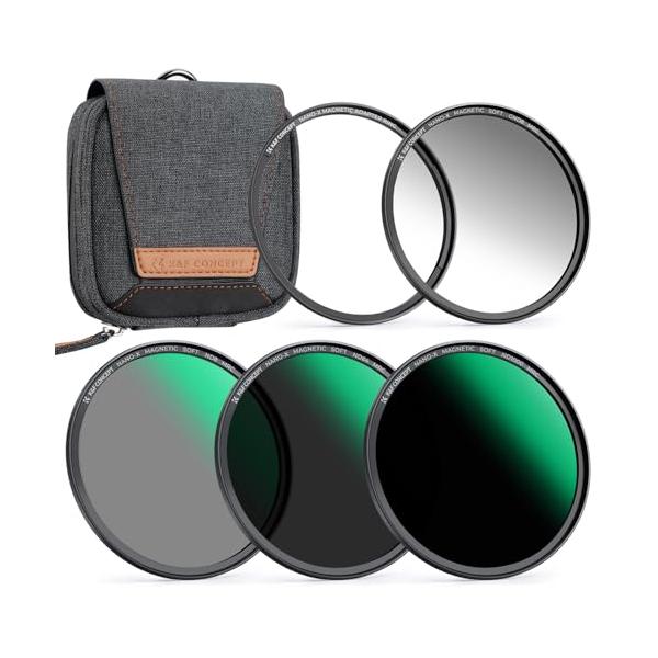 67mm・Style:67mm・パッケージ個数:1・磁気カメラフィルターセットパッケージ内容は、GND8フィルター1枚、ND8フィルター1枚、ND64フィルター1枚、ND1000フィルター1枚、アダプターリング1個、フィルターケース1個。6...