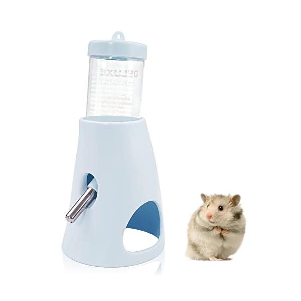 多色/-/22-2-21・PatternName:ブルー・製品仕様80mlボトル: 高さ:約9.2cm、直径:約4.3cm　台座:サイズ：約10*8*5cm・便利で安心ハリネズミ・ハムスターなど、小動物を飼育されている方に朗報です 水飲みの...