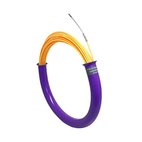 イエロー/長さ40 m/-・パッケージ個数:1・?デカい現場にもパイプ外周480mm/パイプ径40mm/スチール断面の直径は４.0mm/全長40mです。・?入線スチールの先端を２種類用意一本の入線スチールに２種類の先端が用意されています（固...